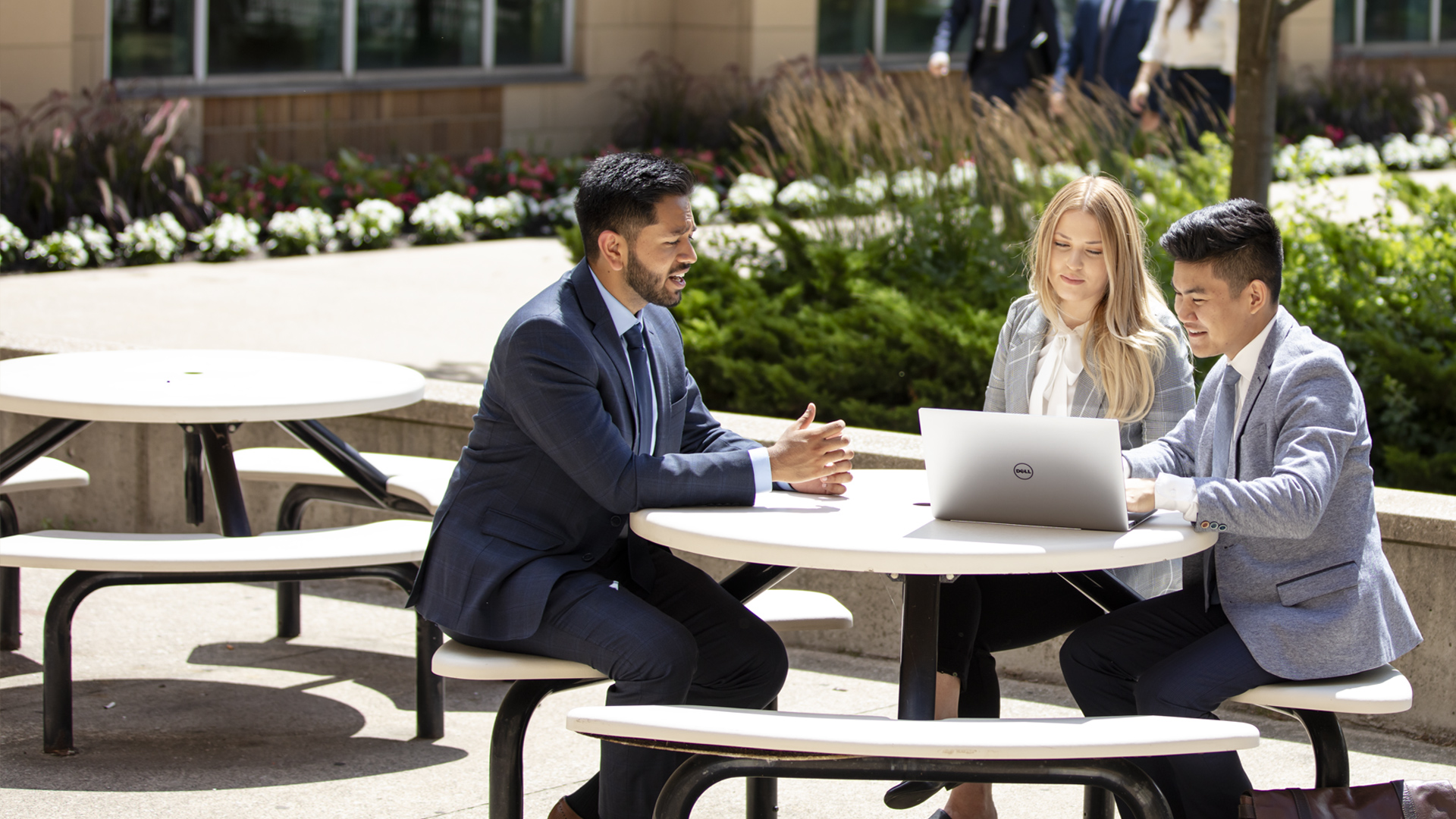 Transfer student chatting